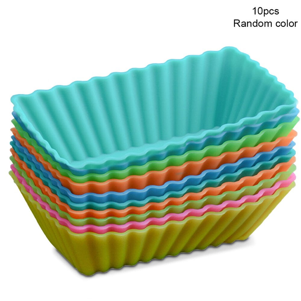 Click here for Generic 10pcs Silicone Cupcake Baking Cups Mini Re... prices