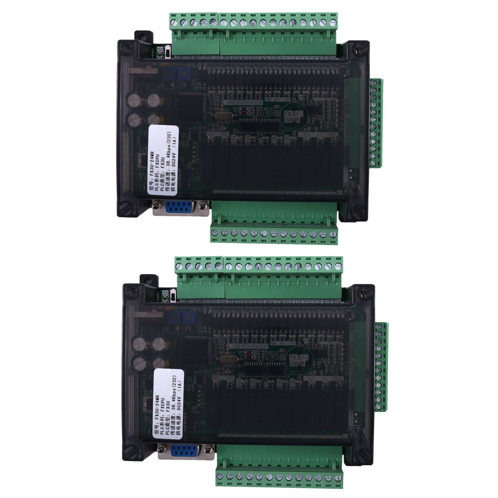 2X PLC Tablero de Control Industrial FX3U-24MR Tablero de Control ...