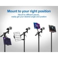 Aluminum iPad Holder for Mic Stand, Side Mount iPad Music Stand Holder ...