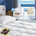 4 Inch Memory Foam Mattress Topper - Cooling Extra Thick 2000 GSM ...