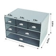 Comix Desk Organizer with 6 Drawers, Rectangular Desktop Drawers ...