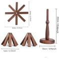 Wooden Tree Trivets for Hot Dishes, Coasters Set Pot, Bowl, Teapot – 3 ...