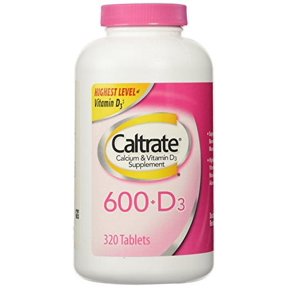 Kirkland Signature Calcium 600 mg + D3 Supplement, 500 Tablets for ...