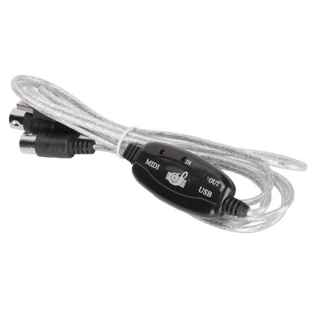 MIDI To USB Cable Adapter, 2M USB MIDI Cable Supports 16 Channels With ...