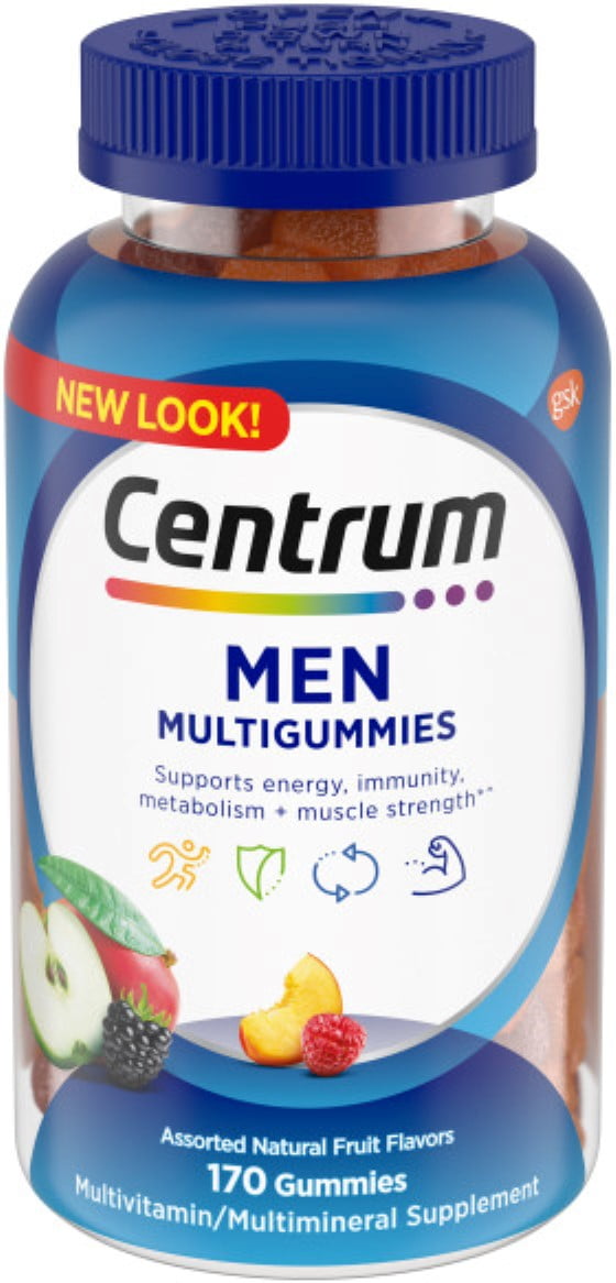 Buy 4 Pack - Centrum MultiGummies Gummy Multivitamin for Men Online at ...