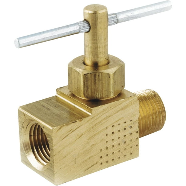 Anderson Metals 1/4 In. MIP x 1/4 In. FIP Brass Straight Needle Valve ...
