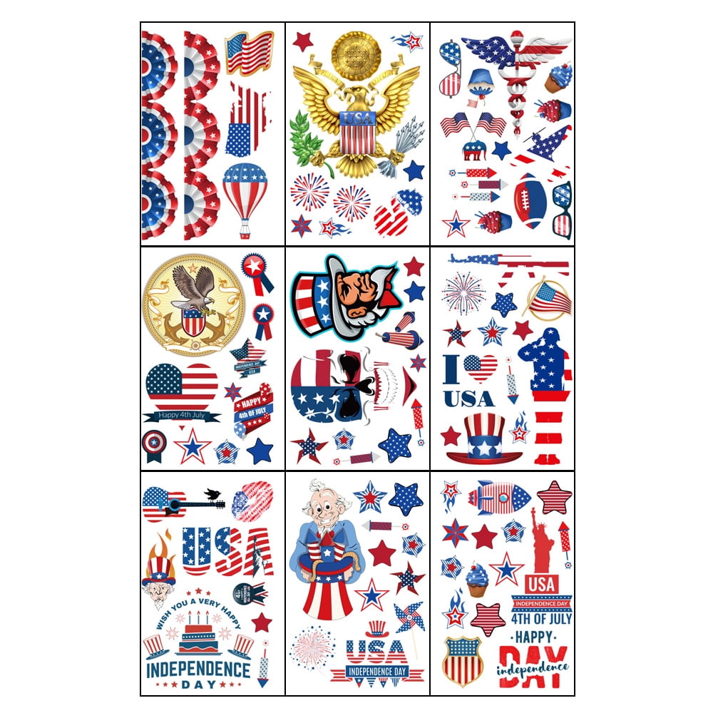 Vinilos decorativos para puertas de cristal con bandera americana ...