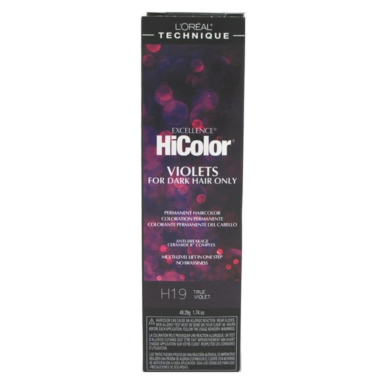 L oreal Paris Excellence Hicolor Permanent Hair Color Deep Violet Walmart