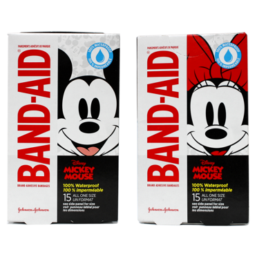 Band-Aid Brand Adhesive Bandages, Mickey Mouse Assorted Sizes 20 Ct ...