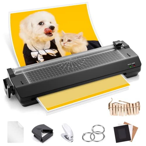 Laminator Machine 13 Inch Wide, Thermal & Cold Laminator with ...