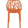 LeisureMod Modern Cornelia Orange Dining Chair, Solid Orange - Walmart.com
