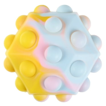 Pop Fidget Toy Pressure Relief Silicone Bubble Popping Game Ball | Teal ...