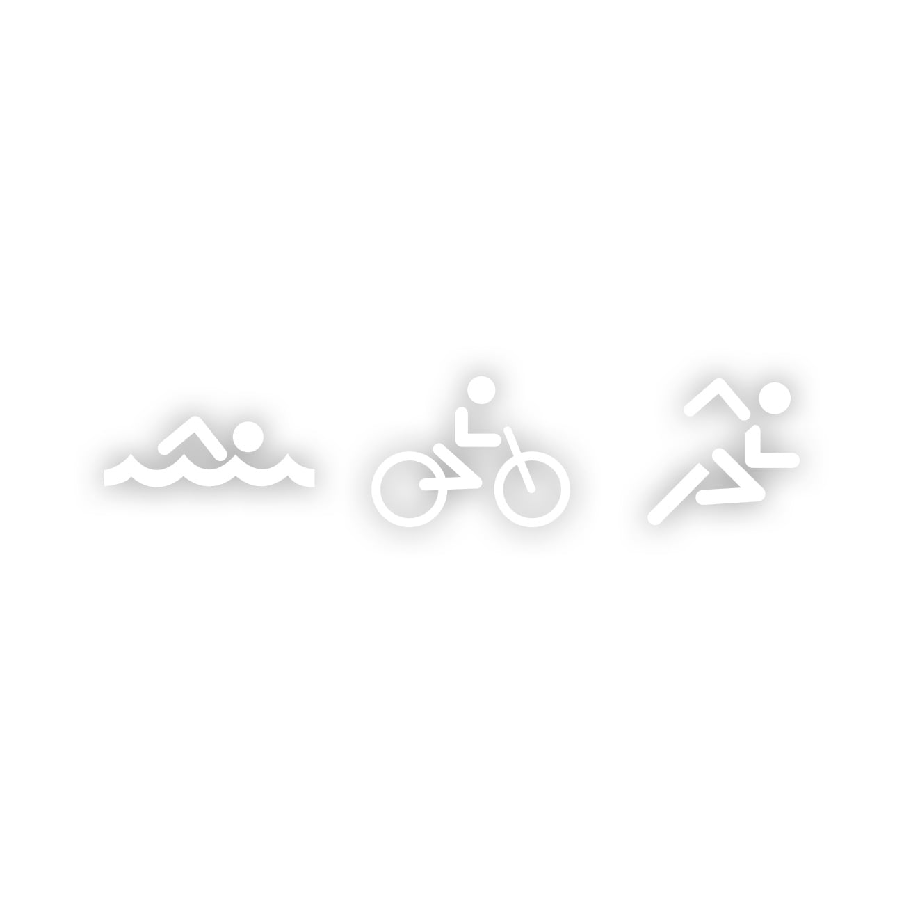 Triathlon Sticker Decal Die Cut - Self Adhesive Vinyl - Weatherproof ...
