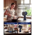 Upstreman Portable Range Hood, Desktop Range Hood with 3 Speed Exhaust ...