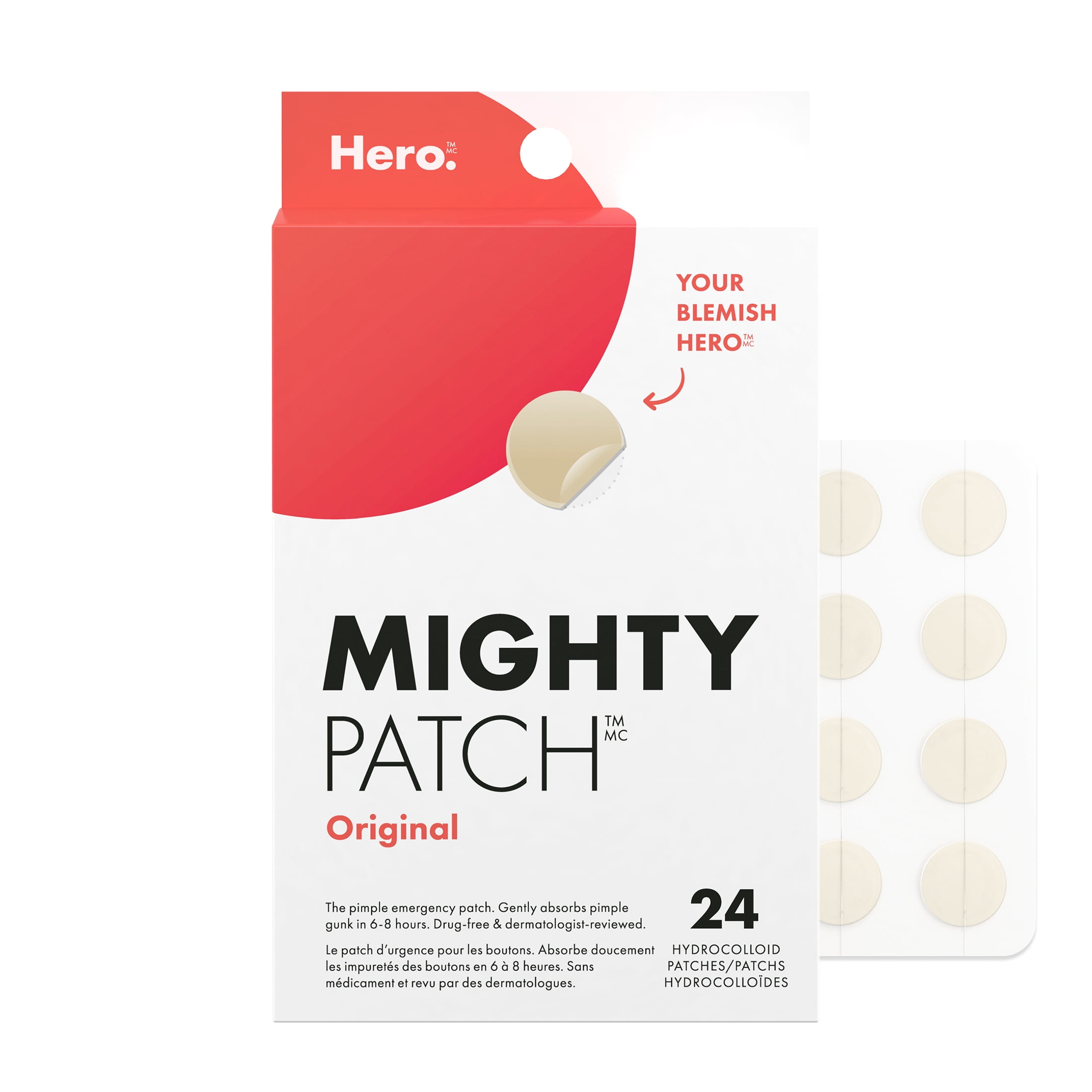 Hero Cosmetics Mighty Patch Original – Hydrocolloid Patch for Pimples ...