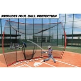 PowerNet Portable Baseball Backstop, 16x9 FT Collapsible Net, Batting ...