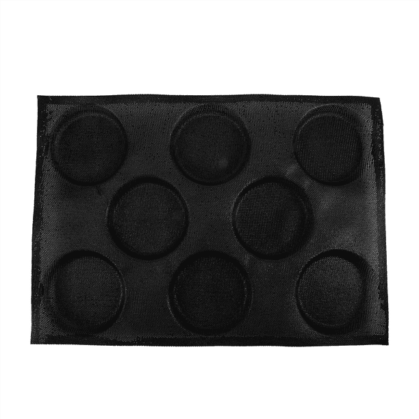 8 Holes Hamburger Bun Pans for Baking Mesh Silicone Bread Pans for ...