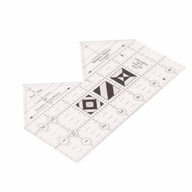 Degree Double Strip Ruler,Ruler Grids 45/60/90 Degree Quarter Triangle ...