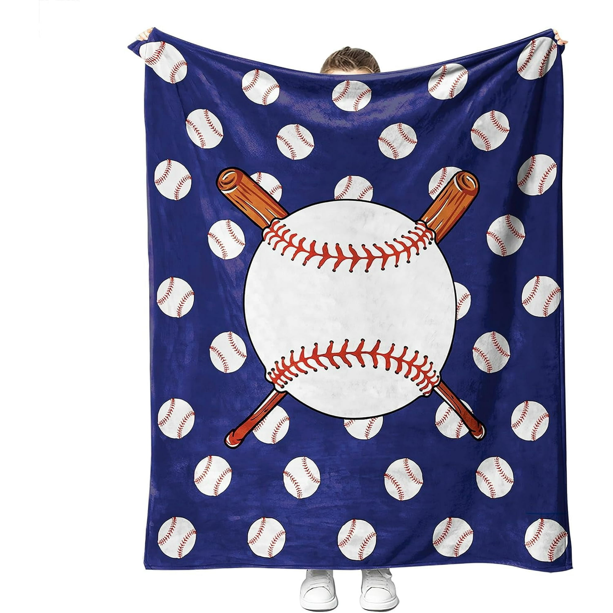 Click here for Lhshid Baseball Stuff Cozy Fleece Baseball Blanket... prices