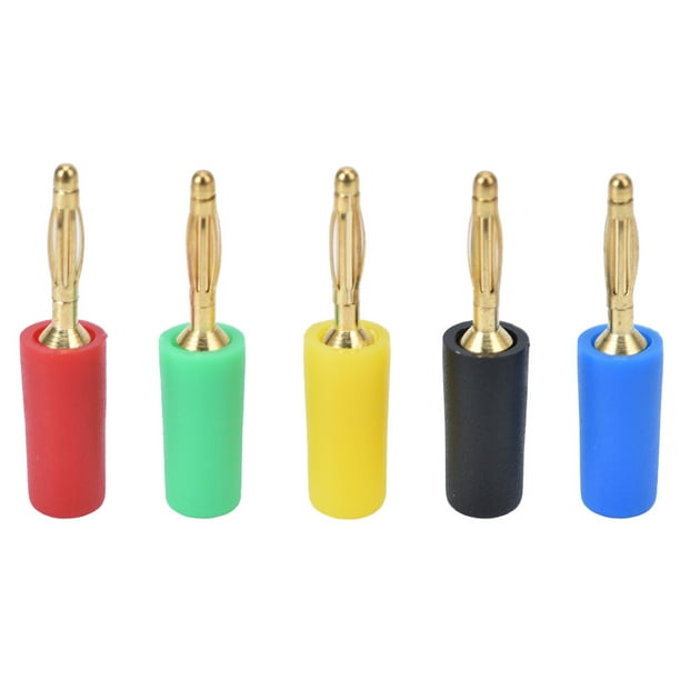 Bananas Connector, Banana Plug 5PCS Various Colours For Connection ...