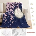 Cherry Blossoms Blanket Soft Cozy Warm Throw Blanket for Couch, Plush ...