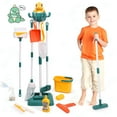 JoyStone 12 Pcs Dinosaur Kids Cleaning Set, Pretend Play Kit, Broom and ...