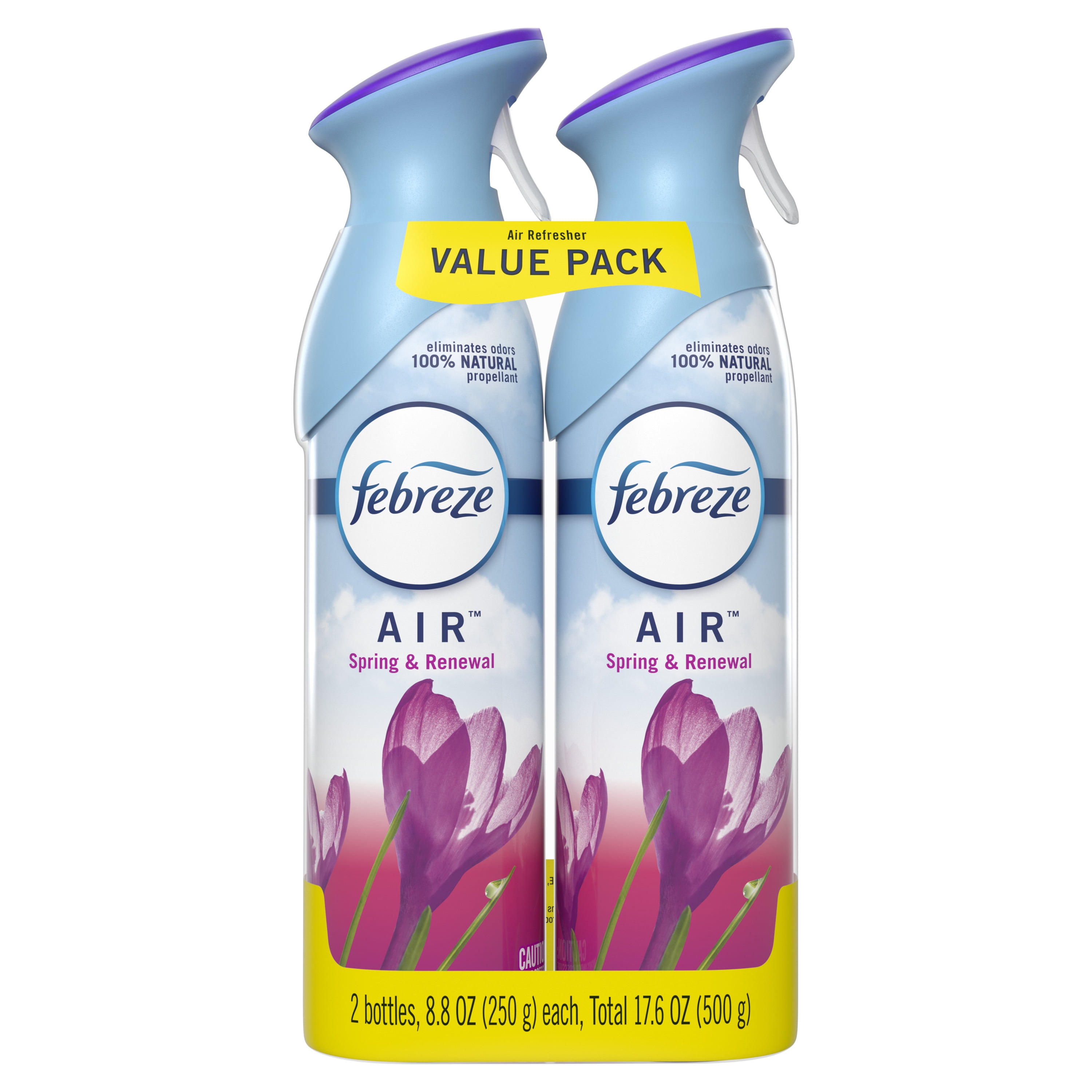 Febreze Odor-Eliminating Air Freshener Spray, Spring & Renewal, 2 ct ...