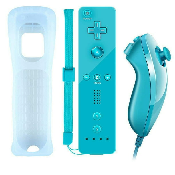 Controlador para Nintendo Wii Remote con Joystick - Azul | Walmart en línea