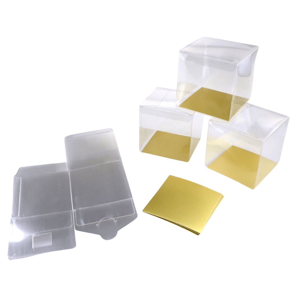 PVC Gift Box, 3-1/2-Inch x 3-1/2-Inch x 3-1/2-Inch, 12-Count - Clear ...
