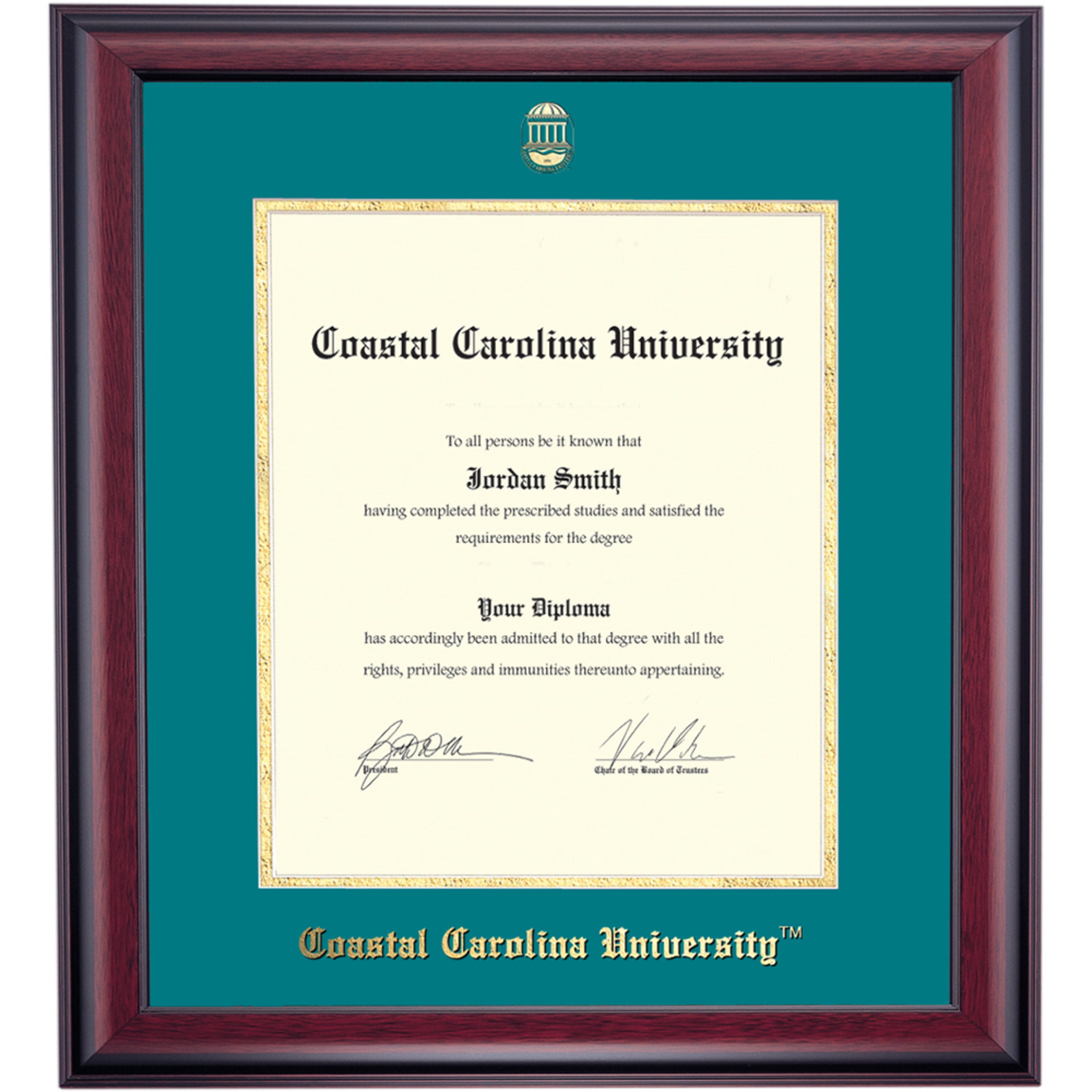 OCM Diploma Frame for Coastal Carolina University, 19" x 21" Diploma ...
