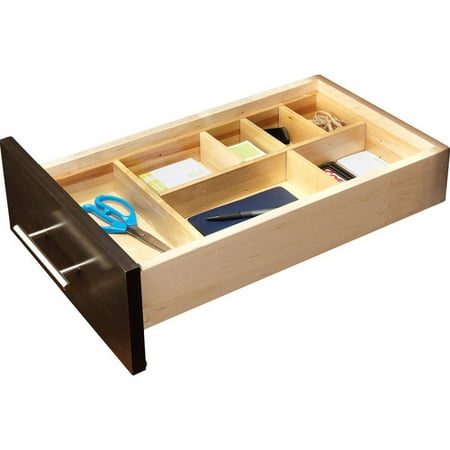 Rubbermaid FG1F7700TITNM Interlock Wire Mesh Drawer Organizer, Titanium ...