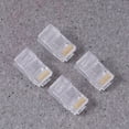1000Pcs 8 Pin Network Cable Modular Plugs White Thermoplastic Housing ...