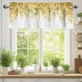 Sage Green Eucalyptus Window Valance Rod Pocket Curtain Short Panel for ...