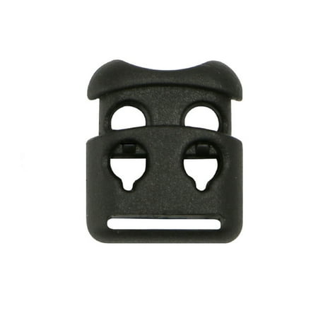 wolftale 100 Pieces Plastic Stopper Shoelace Cord Lock Single Double ...