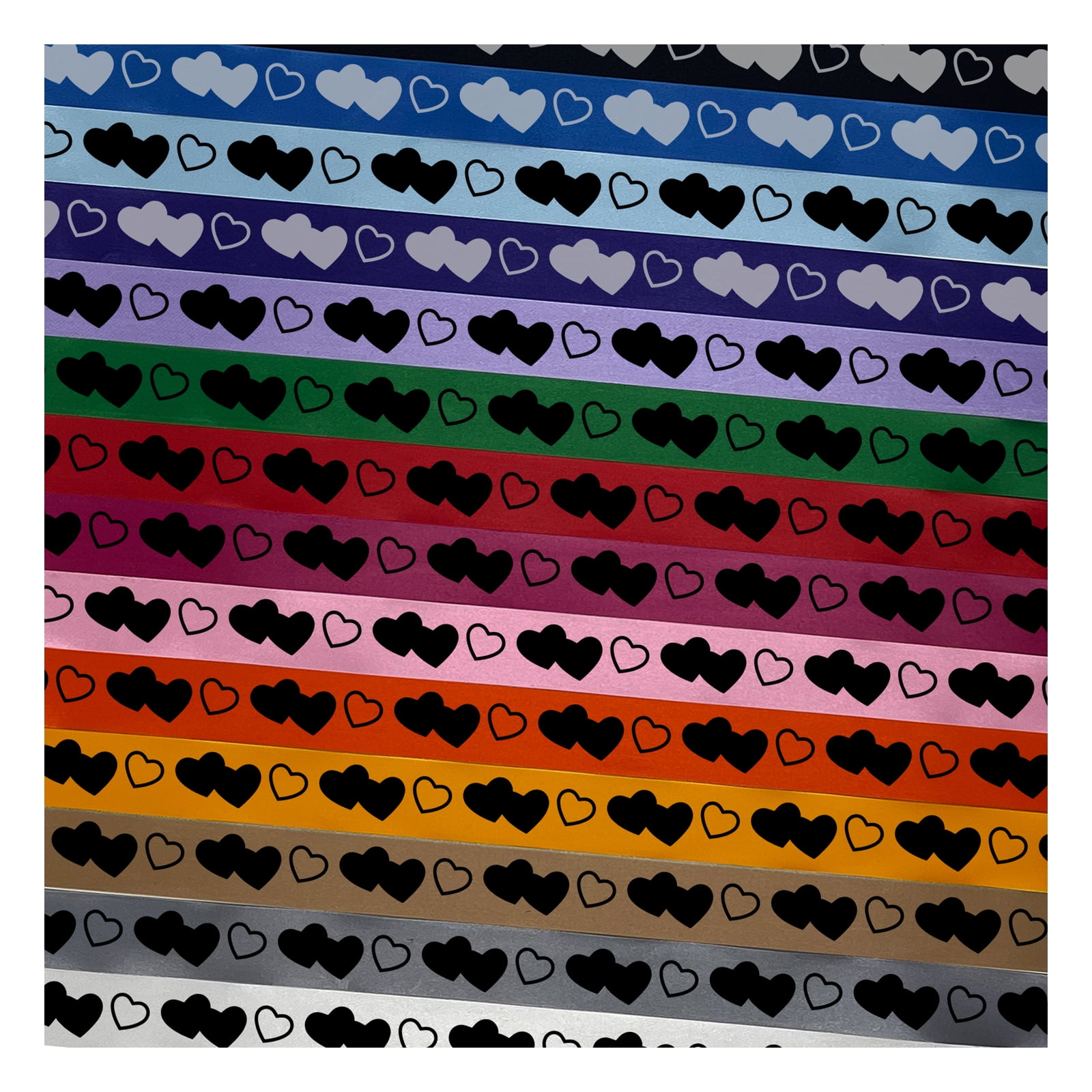 Double Heart Symbol Satin Ribbon for Gift Wrapping Bows Craft DIY ...