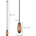 Sinvic Ceiling Light Fan Pull Chain Extension 12'' Long Metal Bead Ball ...