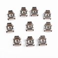 BUTTERFLY- 10Pcs Metal Nickel Plated Square Hole Cage Nuts & Screws For ...