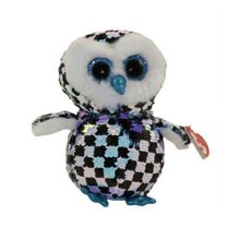Ty Flippables Sequin Plush, Topper the Checkered Owl, Stuffed Animal ...