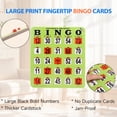 50-Pack Jumbo Easy-Read Shutter Bingo Cards, Finger-Tip Shutter Slide ...