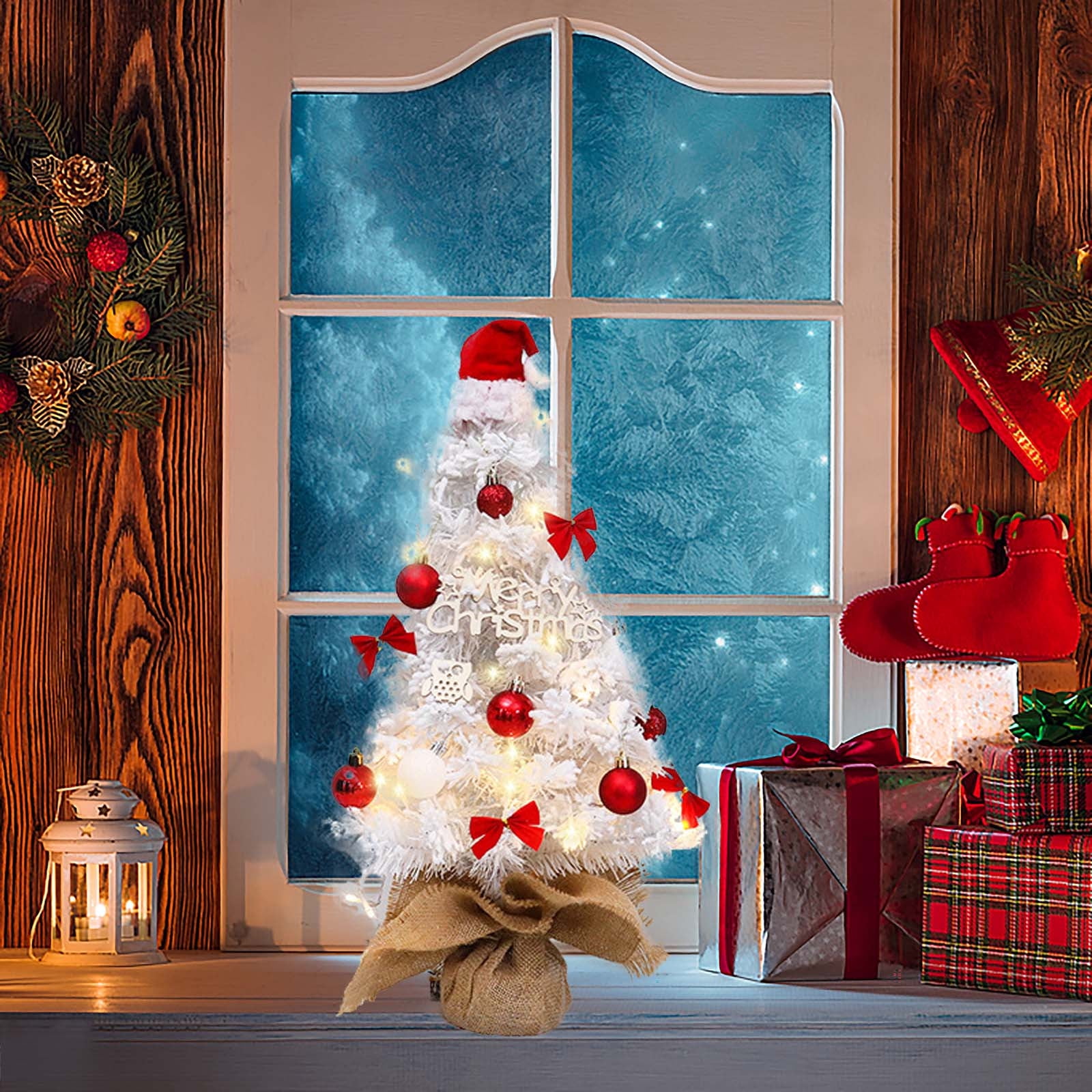 Click here for Eqwljwe Tabletop Mini Christmas Tree artificial Ta... prices