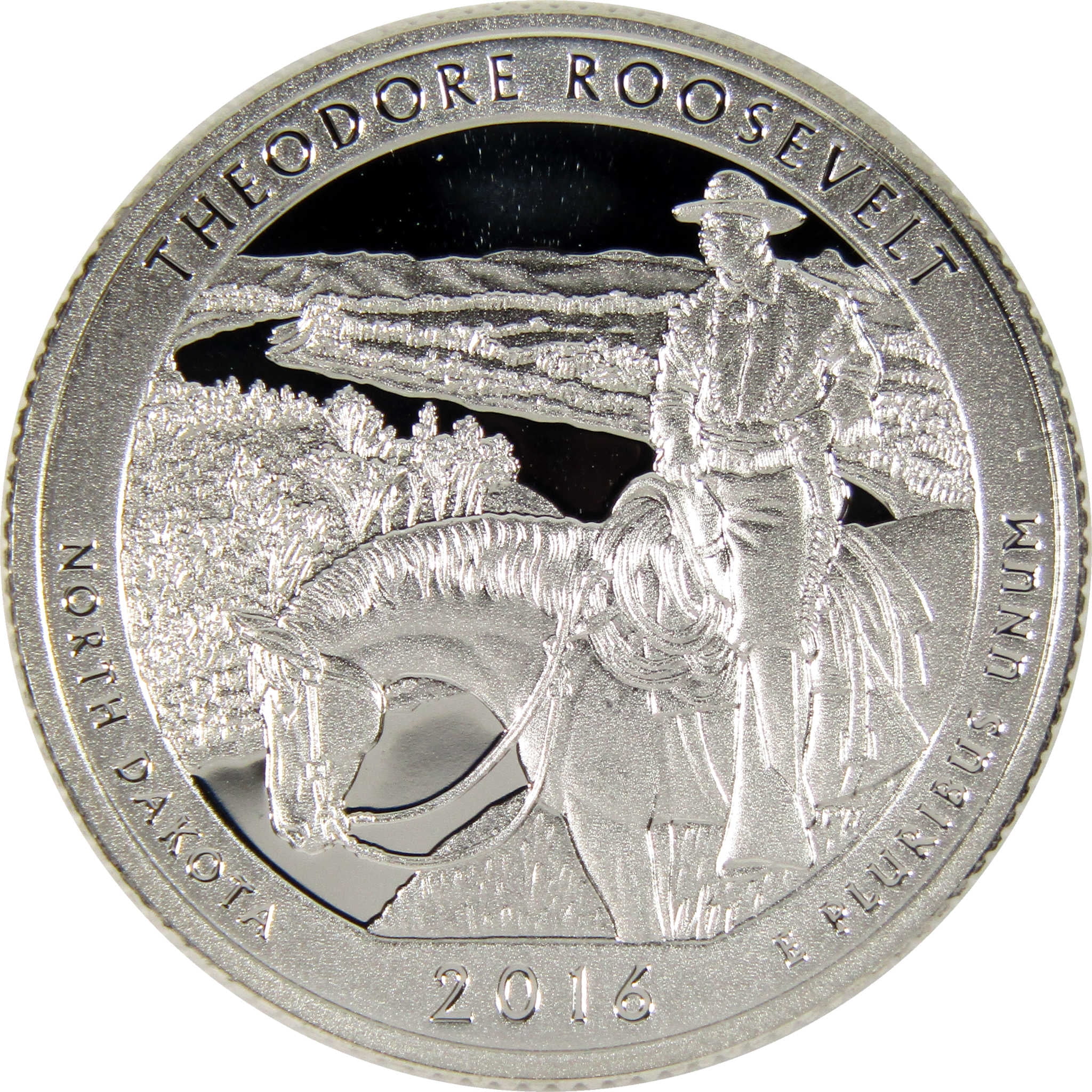 2016 S Theodore Roosevelt National Park Quarter Silver Proof 25c Coin ...