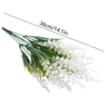 Bwiyojiz Outdoor Decor, 5 Branch Artificial Lavenders Stems Faux Wheats ...