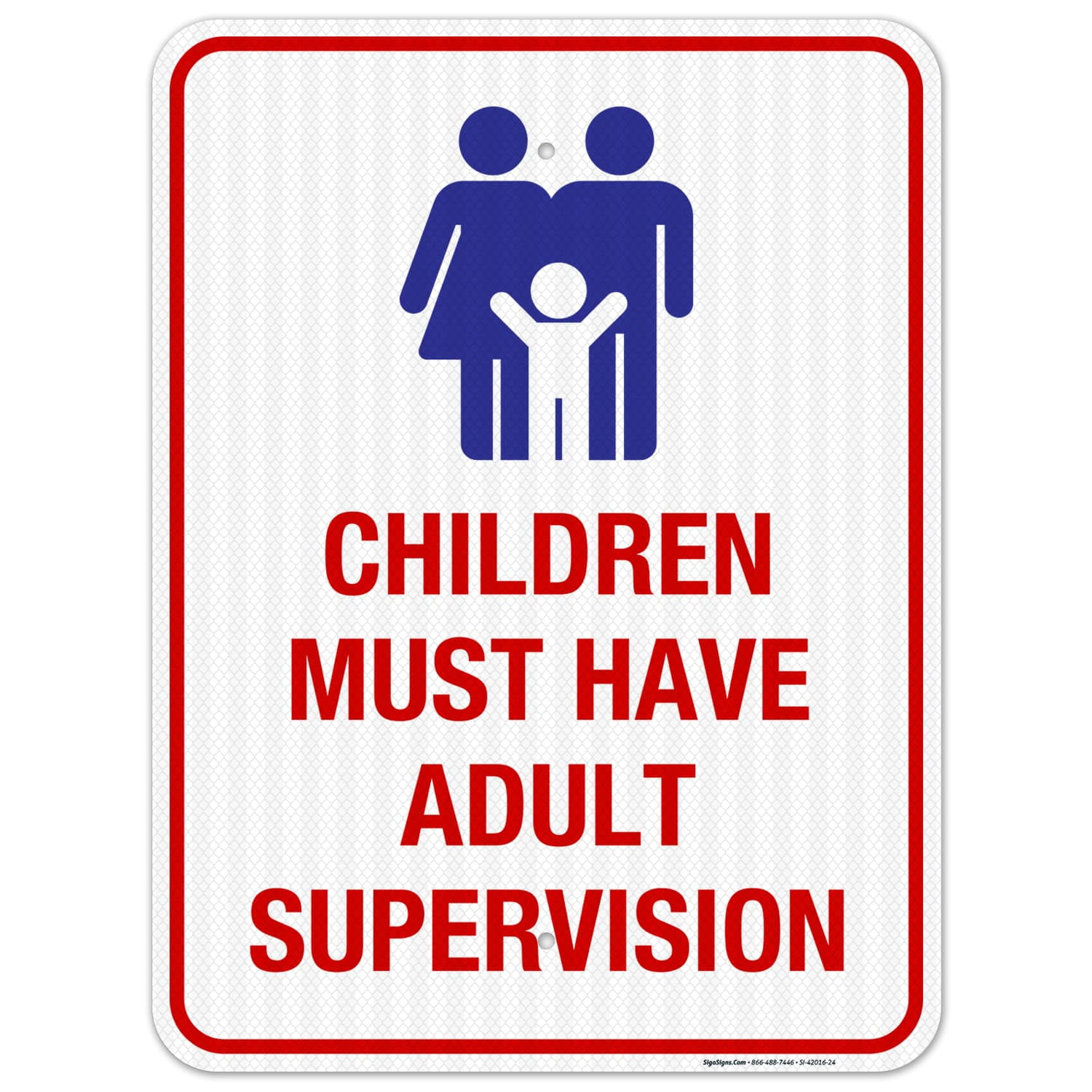 Pool Sign, Children Must Have Adult Supervision Sign, - Walmart.com