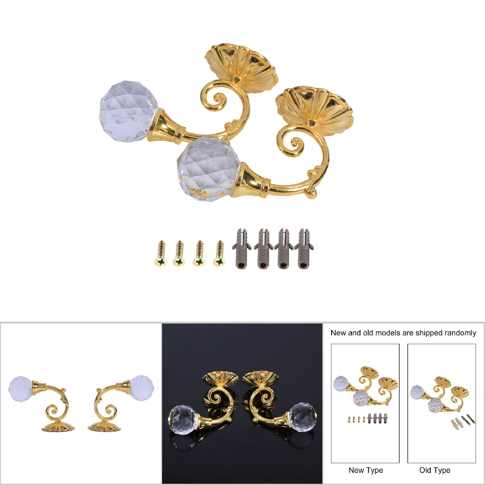 Click here for Loewten 2pcs Glass Curtain Holdback Wall Mounted C... prices