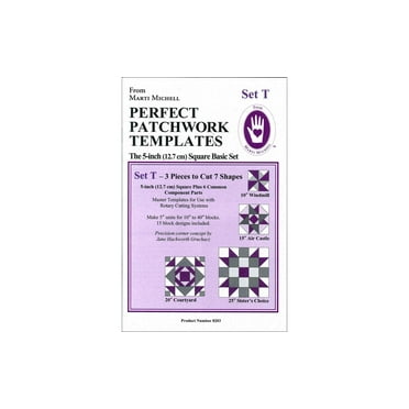Marti Michell 8253M Perfect Patchwork Template Set C Bonus Complement Set - 7 per Pack - Walmart.com