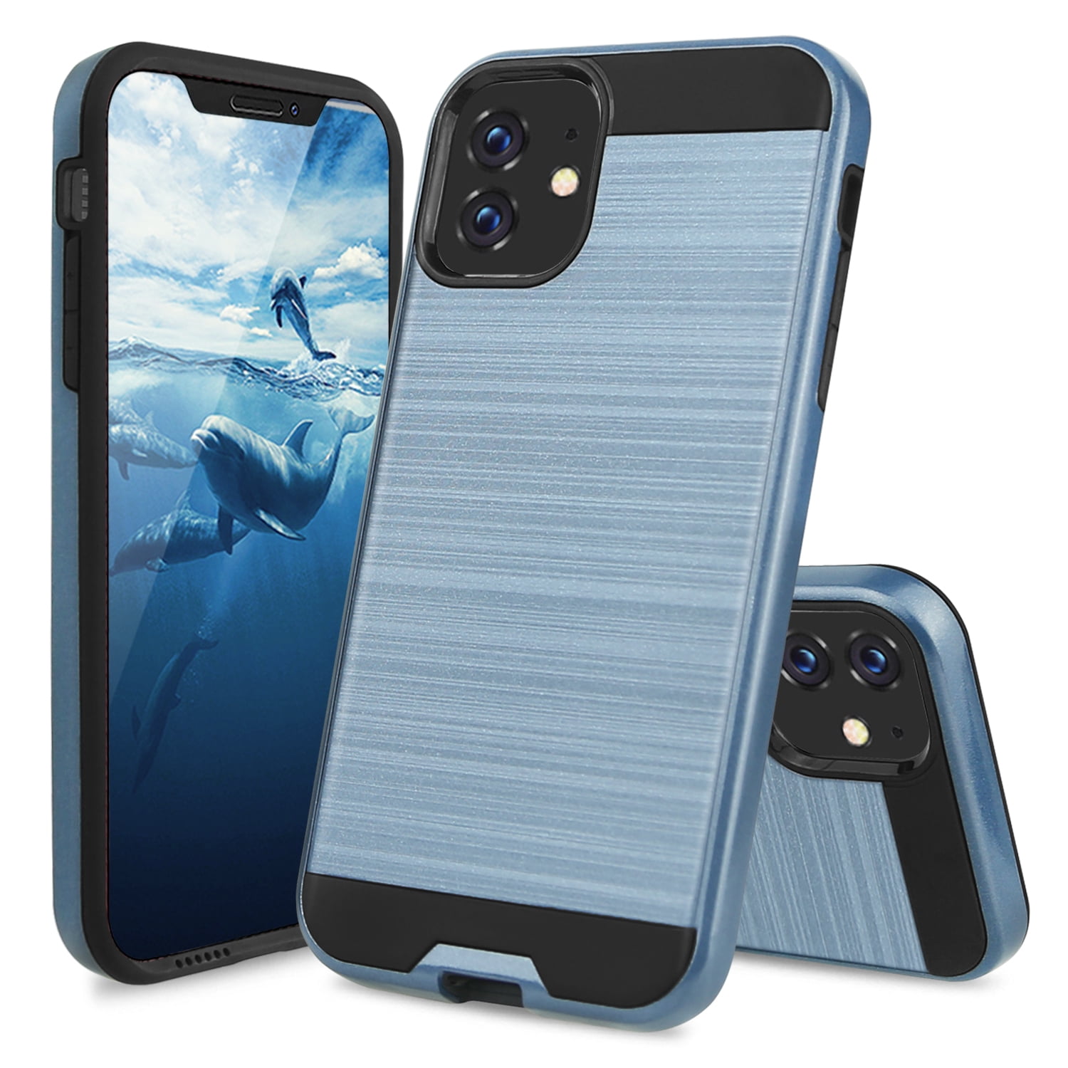 TJS for Samsung Galaxy S23 Ultra Phone Case, Dual Layer Brushed Finish ...