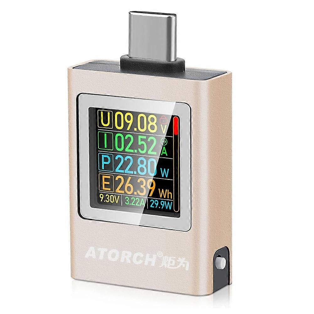 ATORCH USB C Tester Power Meter, Type-C Tester Digital Multimeter 4-50V ...