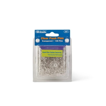 Officemate Push Pin Style Magnets, 10/Pack, Assorted Translucent Colors ...