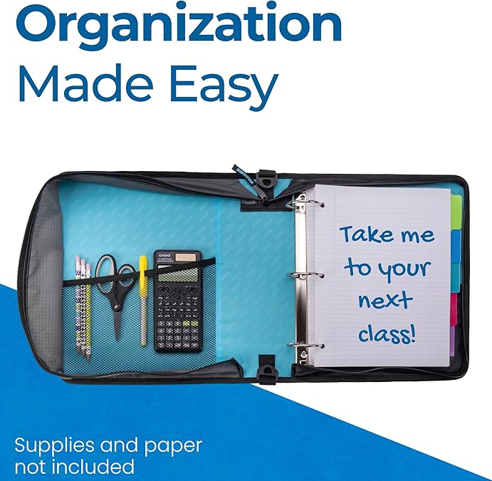 Available In Case-it Universal Zipper Binder Dual 100 1.5 D Ring