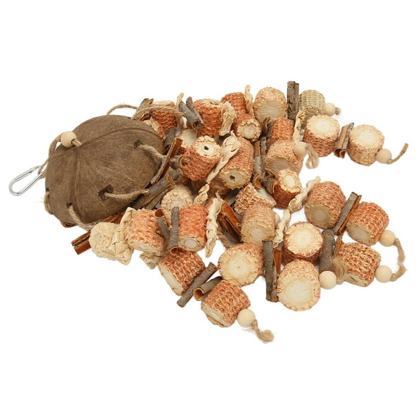 Coconut Shell Chewing Toy, Chewing Toy Corn Leaves Decorative ...